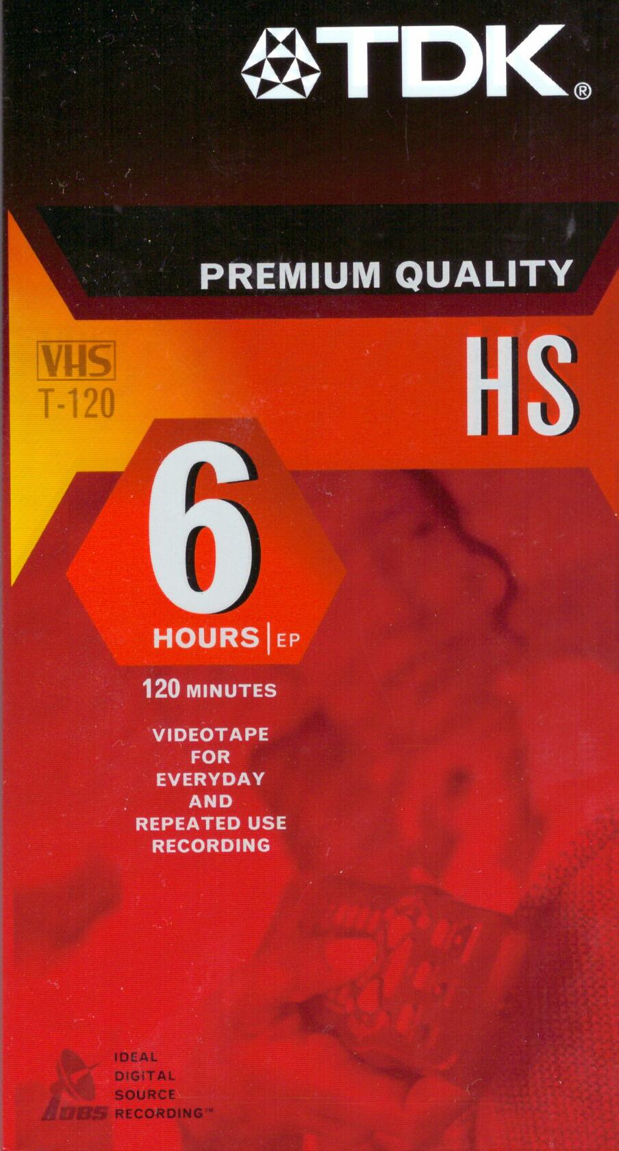 TDK T-120 VHS Cassette - 6 Hour [VHS Tape] – Suburb Supply Company